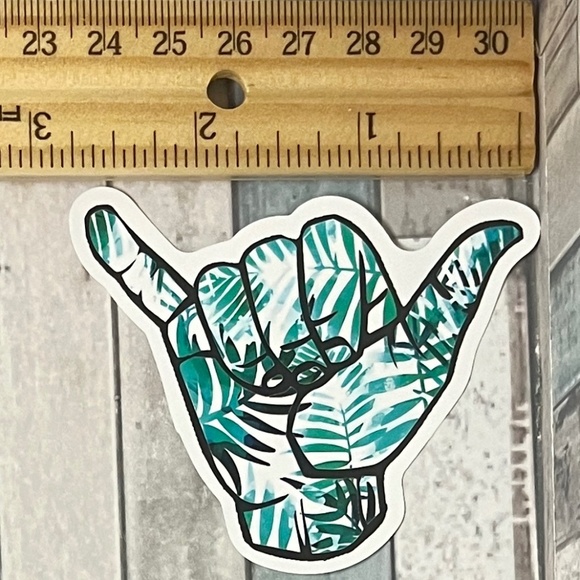 Office | 110 Shaka Brah Hawaiian Culture Surfing Reusable Vinyl Sticker ...